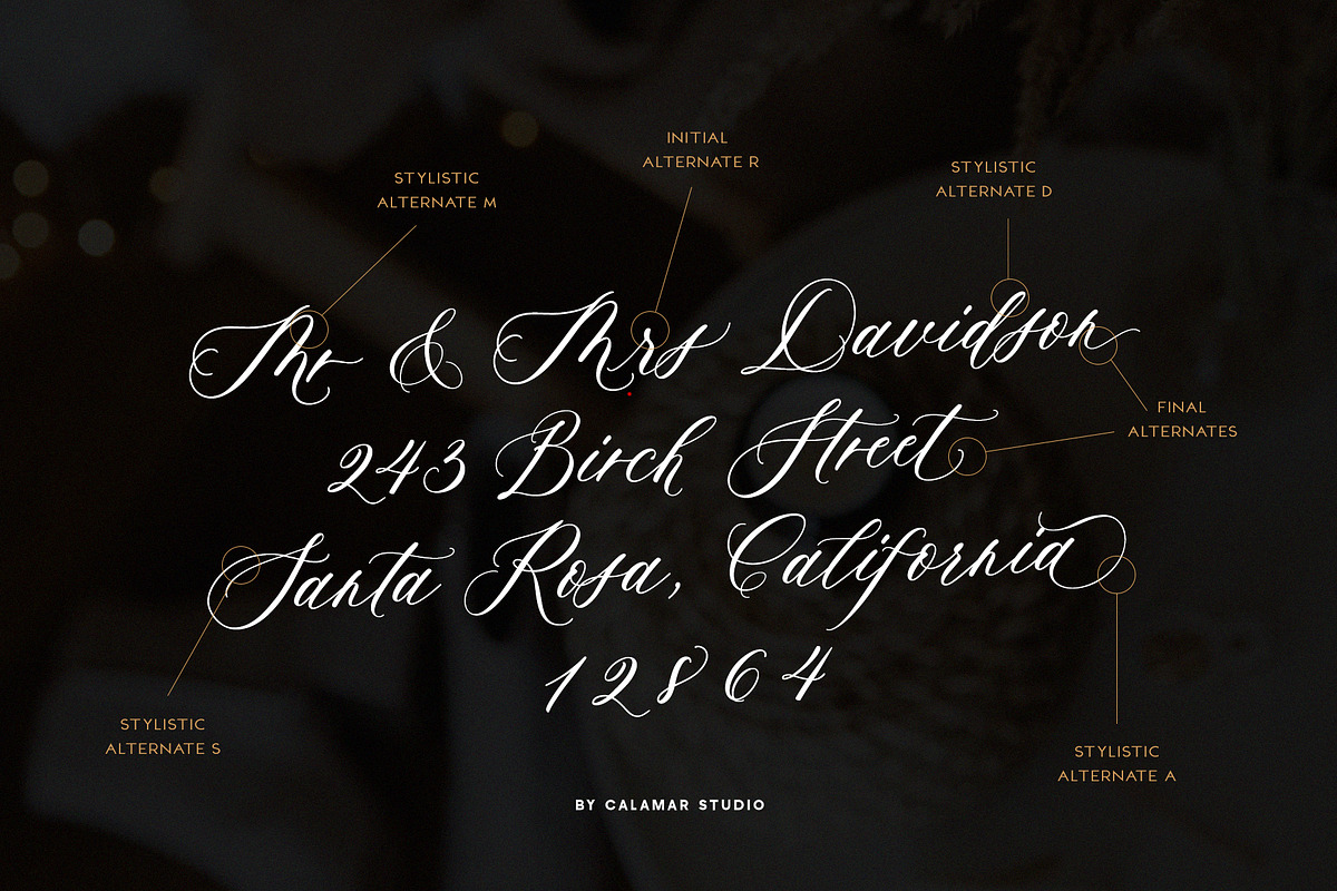 Franchesca |Wedding Calligraphy Font