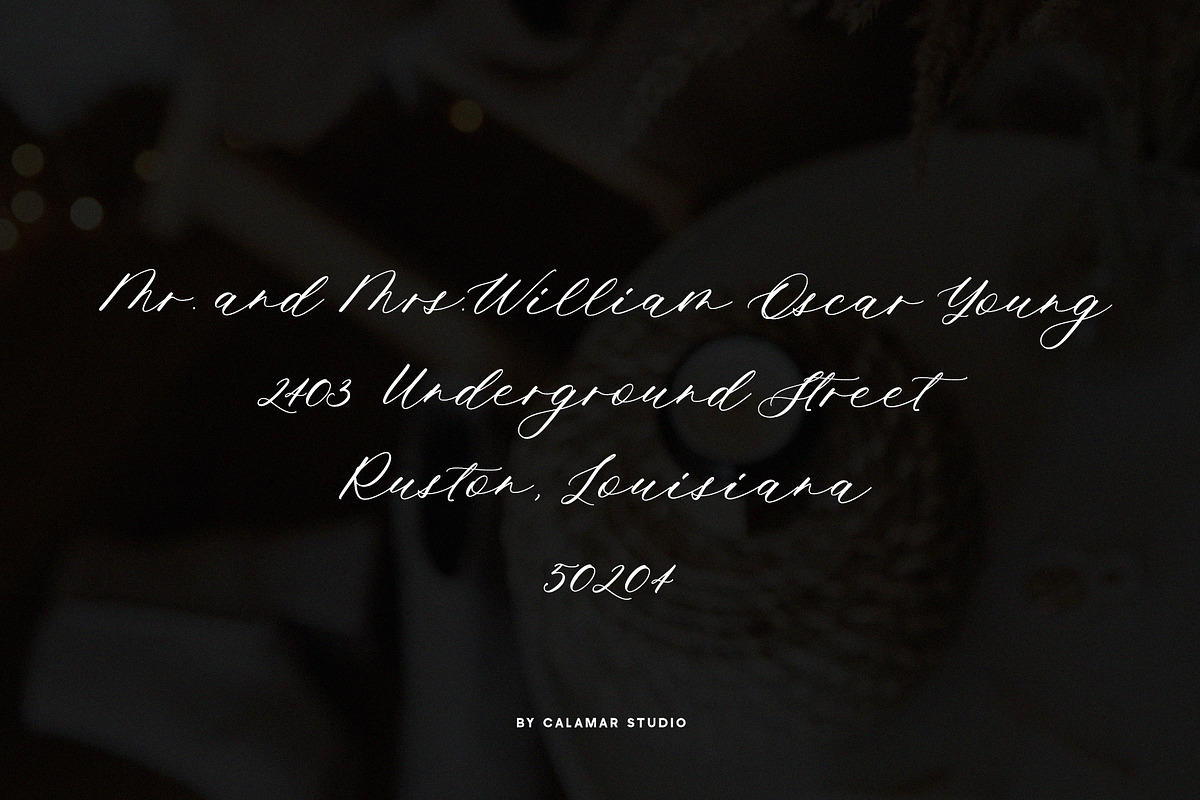 Ms. Augustine Calligraphy Font