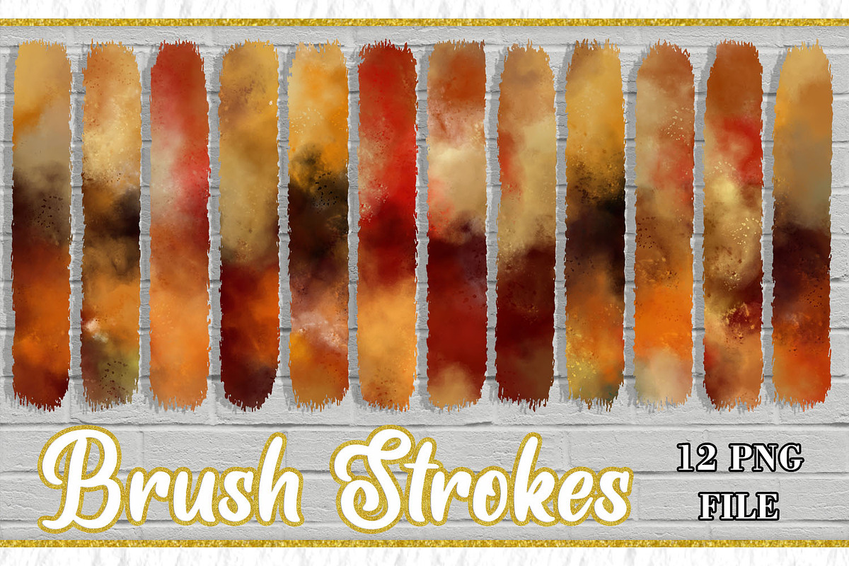 Brush Stroke rust watercolor | Creative Market