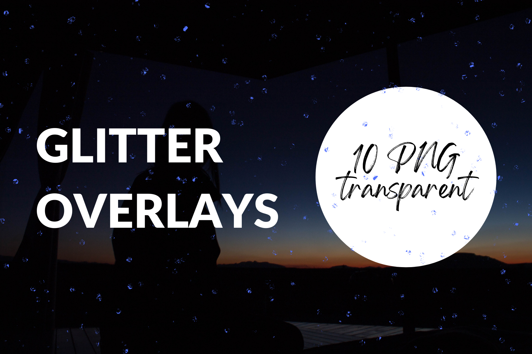 10 Glitter shiny overlays, a Texture Graphic by Kat Anti
