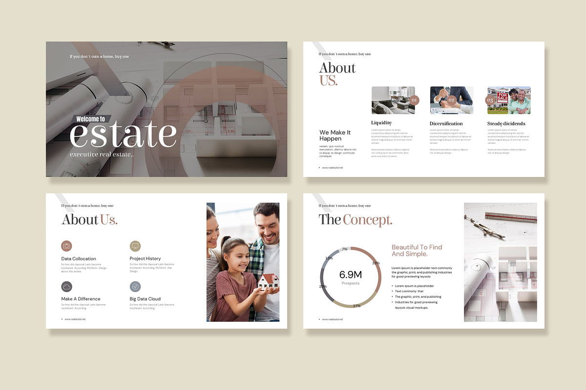 Real Estate Presentation Template, a Presentation Template by ...