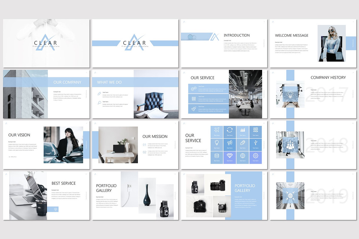 Clear - Powerpoint Template, a Presentation Template by inspirasign