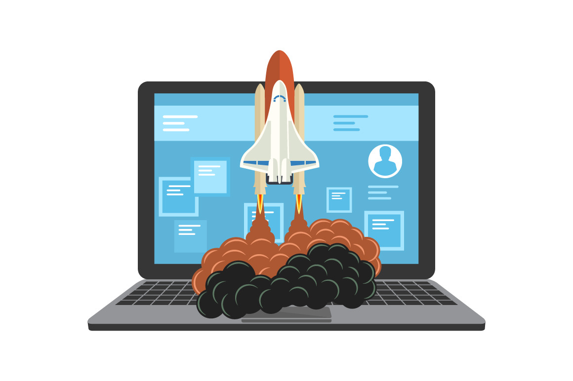Successful launch of startup, a Background Graphic by Tomass2015 ...