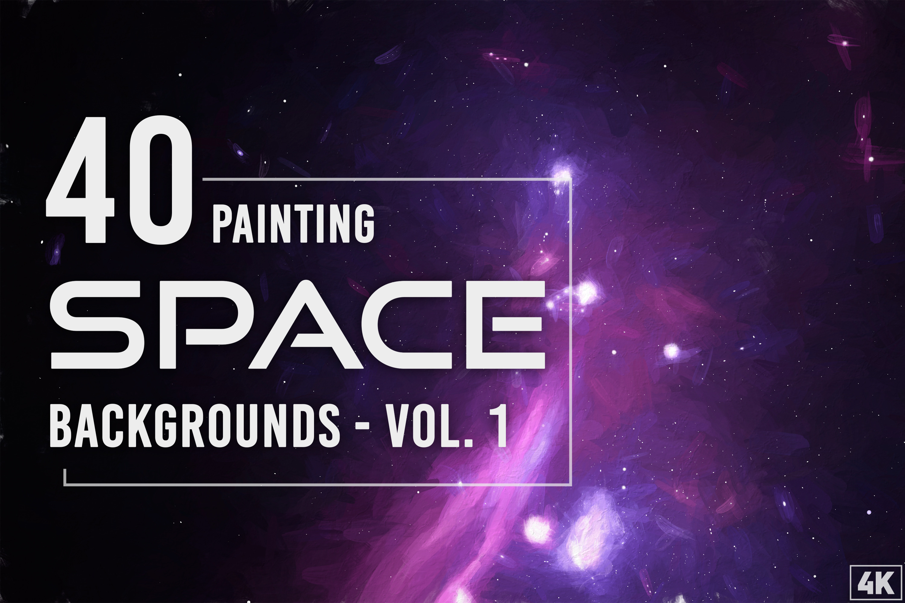 40 Space Painting Backgrounds-Vol. 1