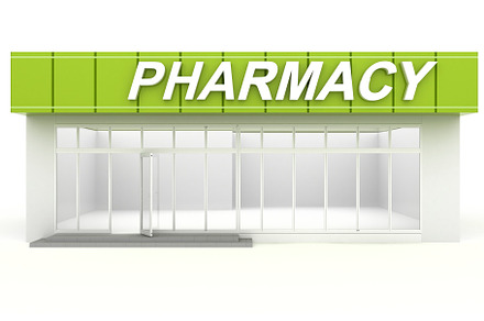 3D illustration of a pharmacy store, a Healthcare Illustration by ...