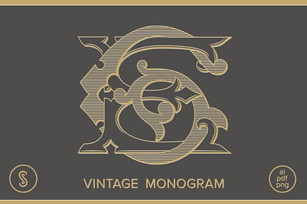 JK Monogram KJ Monogram, a Branding & Logo Template by Shuler Studio