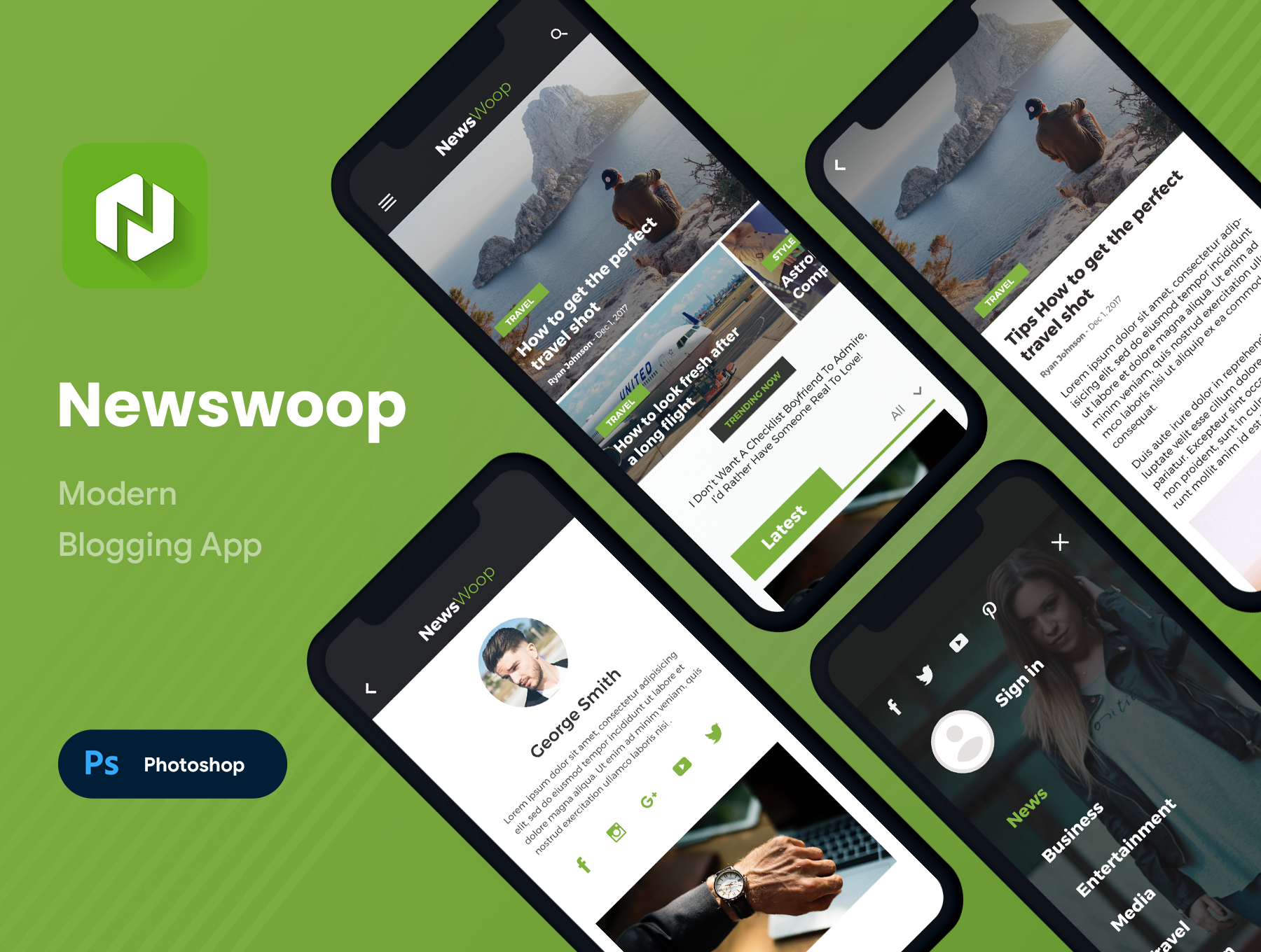 Online News App | Blog App | Newswoop