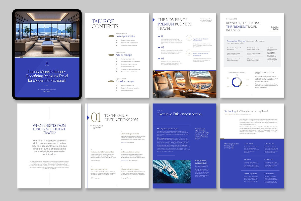 Travel Brochure Template (Digital), a Brochure Template by BrandPacks