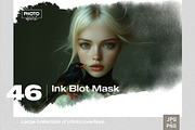 Ink Blot Mask Effect Overlays, a Brushes & More by PhotoSpirit