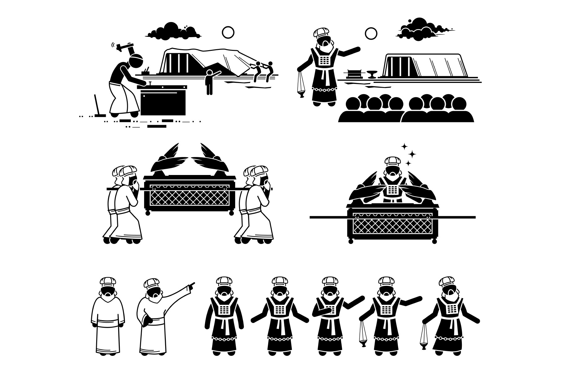 Ark Covenant Christian High Priest, an Icon by Leremy Stick Figures