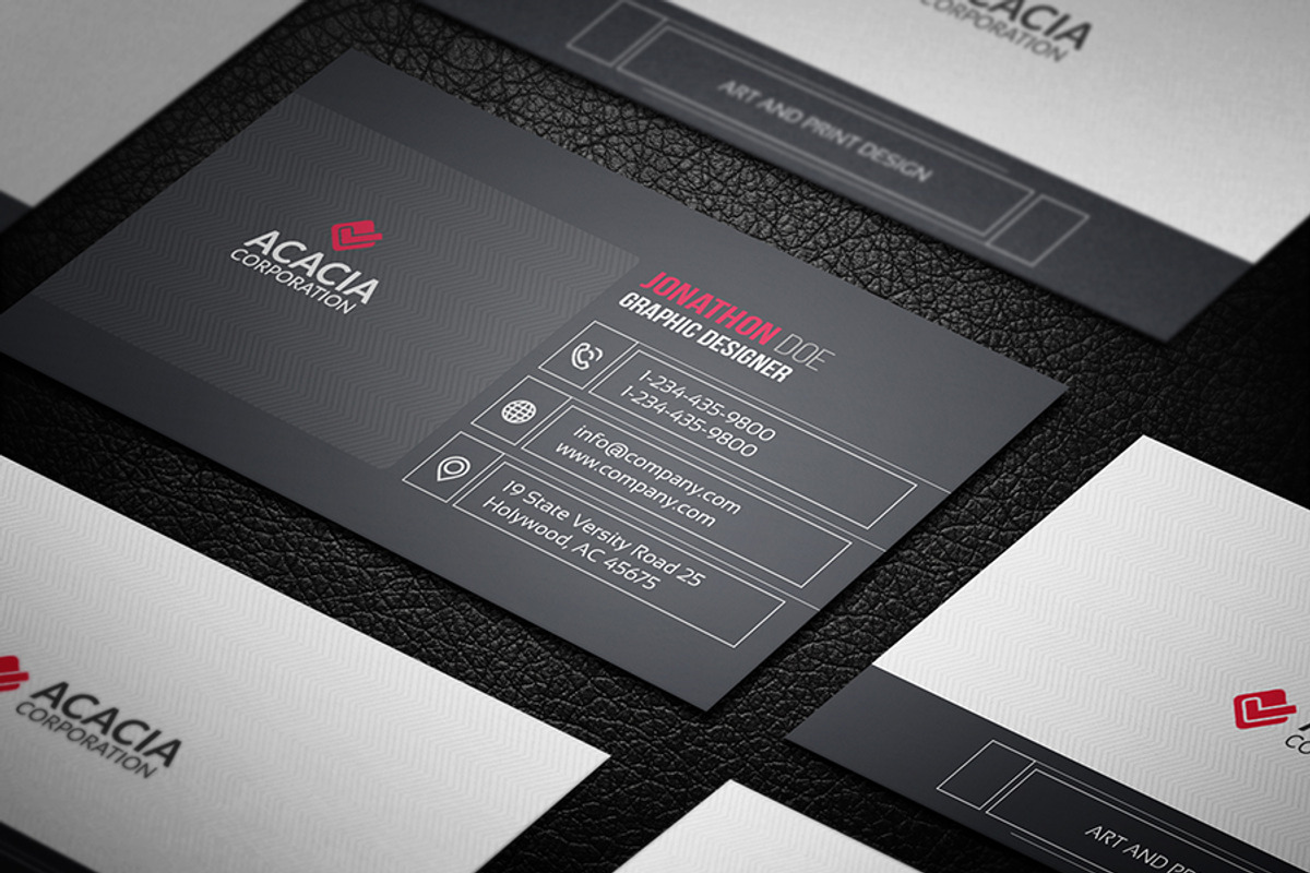 Line Business Card, a Business Card Template by DesignGhar
