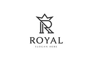 Letter R Royal Crown Logo, a Branding & Logo Template by Pixes