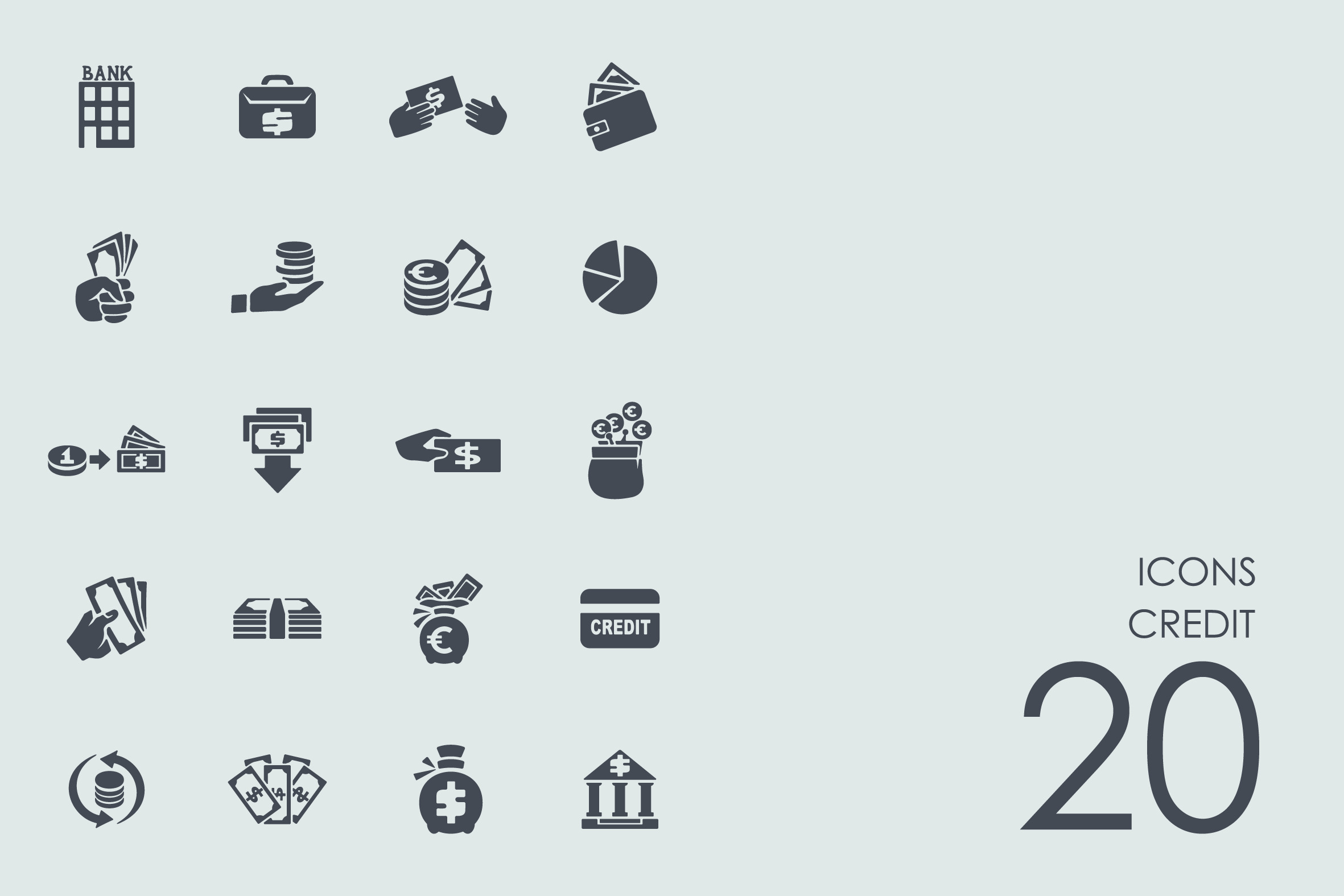 Credit icons, an Icon by Palau