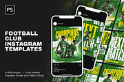 Football Club Instagram Templates PSD