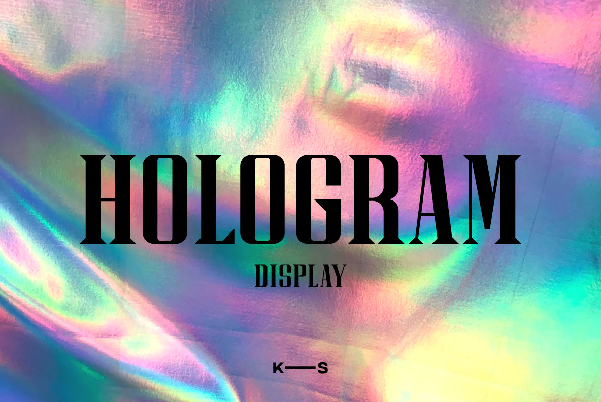 HOLOGRAM - Display Font, a Serif Font by KAZER STUDIO