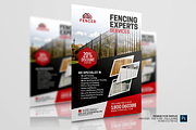 Fencing Business Flyer, a Flyer Template by PSDPixel