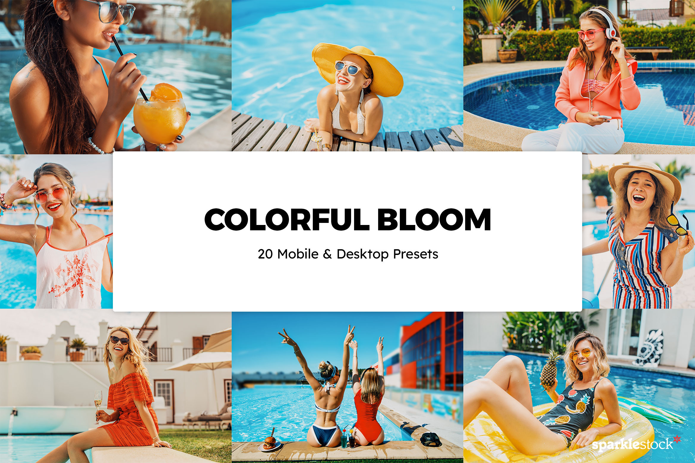 20 Colorful Bloom Lightroom Presets, a Preset Add-On by SparkleStock
