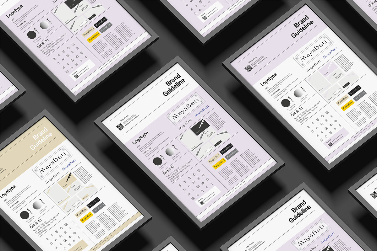 DIN A3 Brand Guideline poster Design