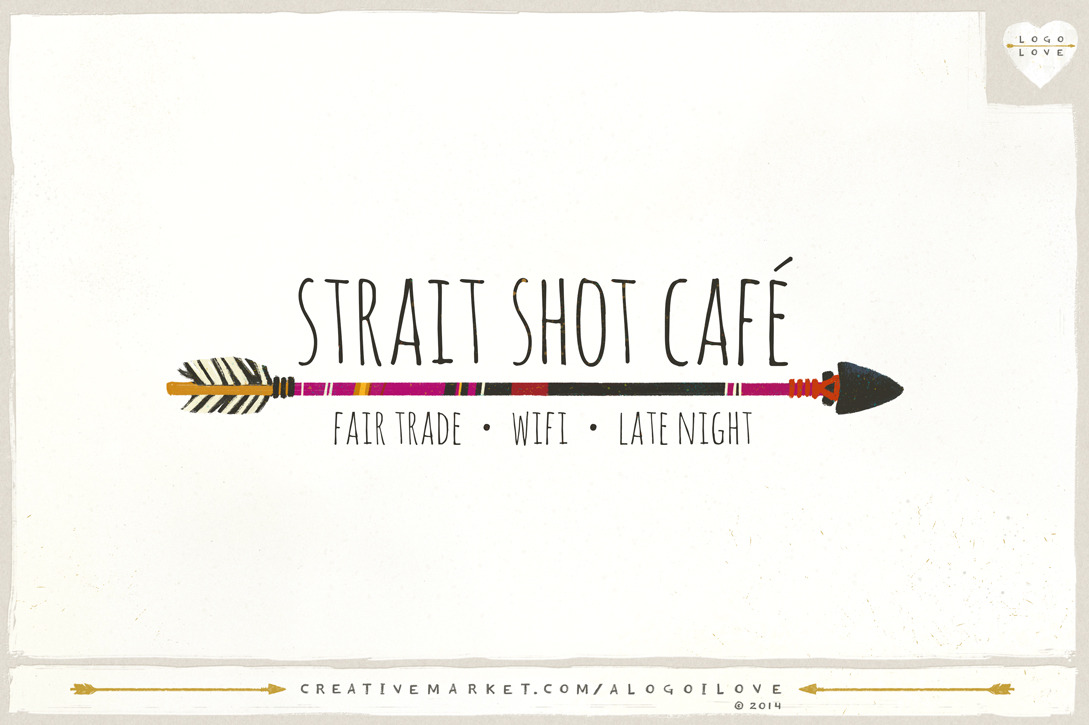 Strait Shot: Arrow Series Logo, a Branding & Logo Template by A Logo I Love