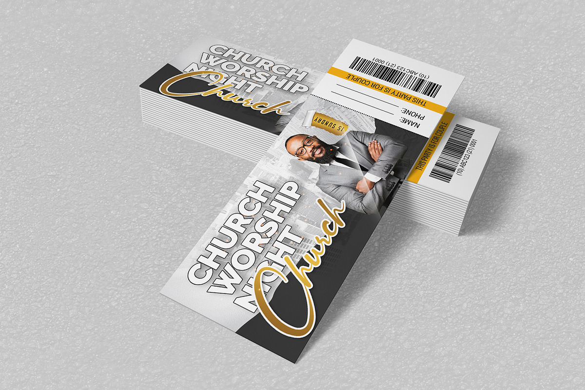 Church Conference Pass Template, a Card Template by Psd Templates ...