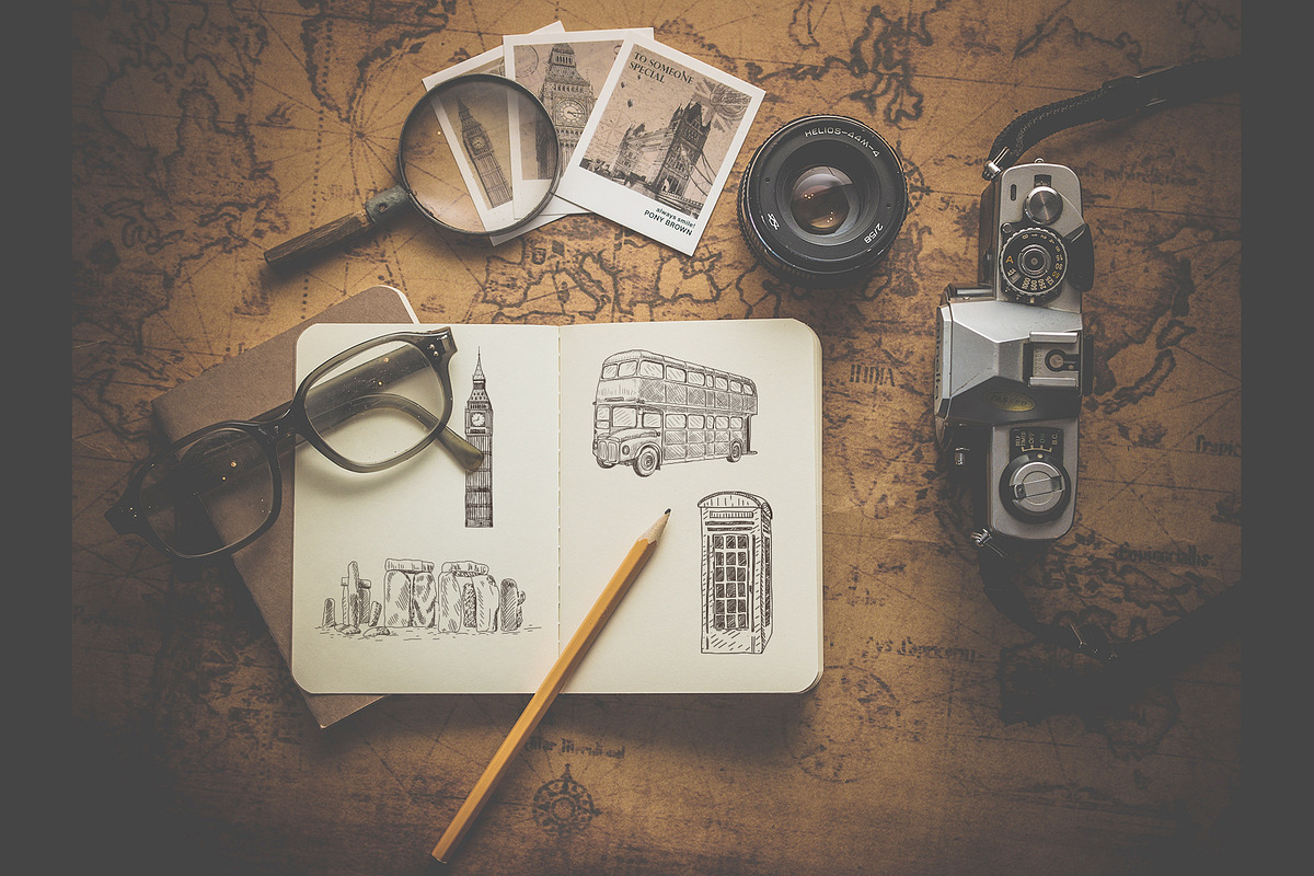 Around the World. Travel Bundle., an Object Illustration by Designwork