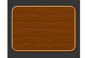 Wood UI Background in Cartoon Style, a Texture Graphic by in8finity