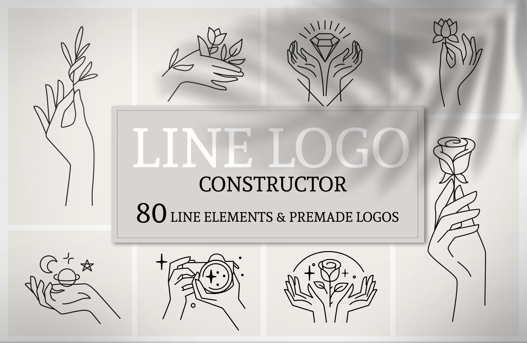 Line logo constructor., an Object Graphic by bioraven | Creative Market