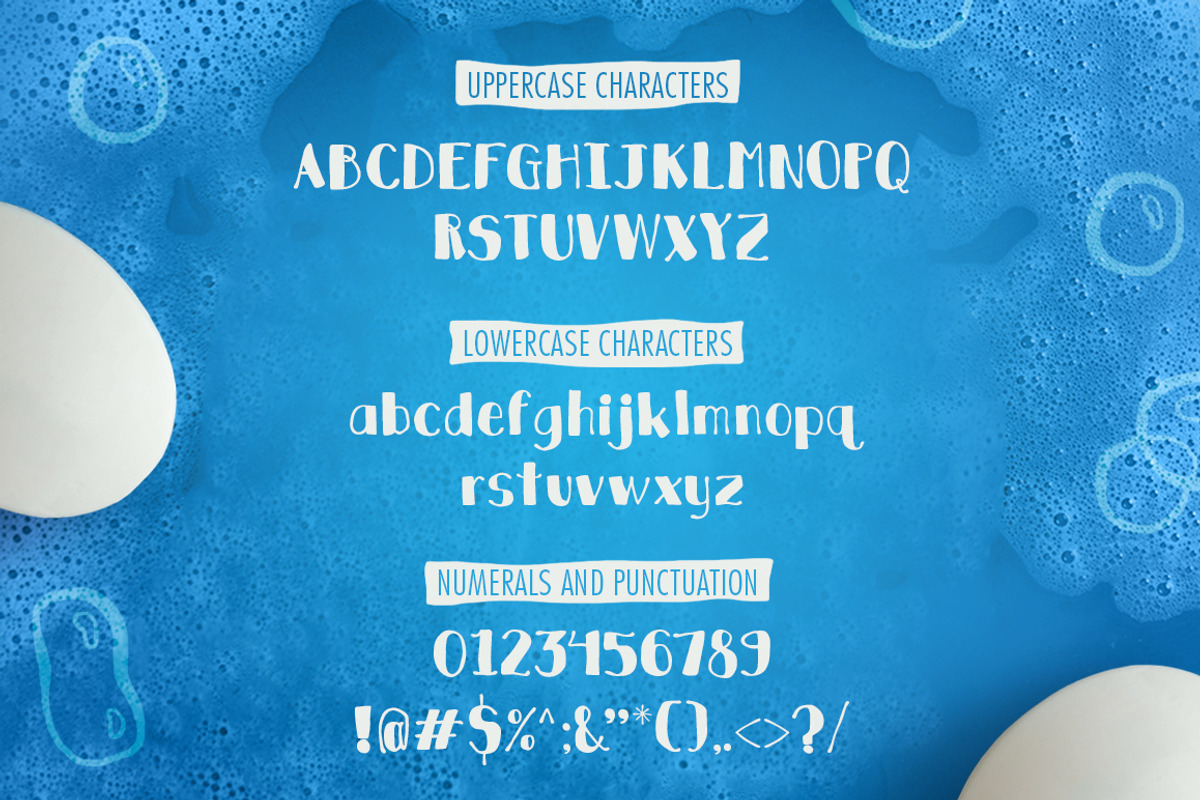 Soapy Soap Typeface, a Sans Serif Font by melissadn