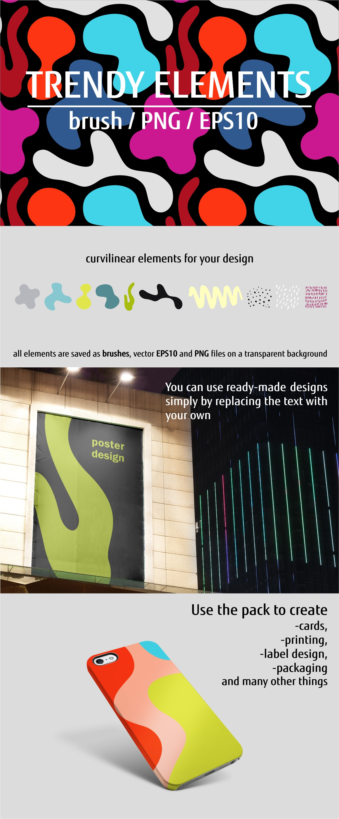 Trendy Elements, a Brush Add-On by Roxana.Kropp