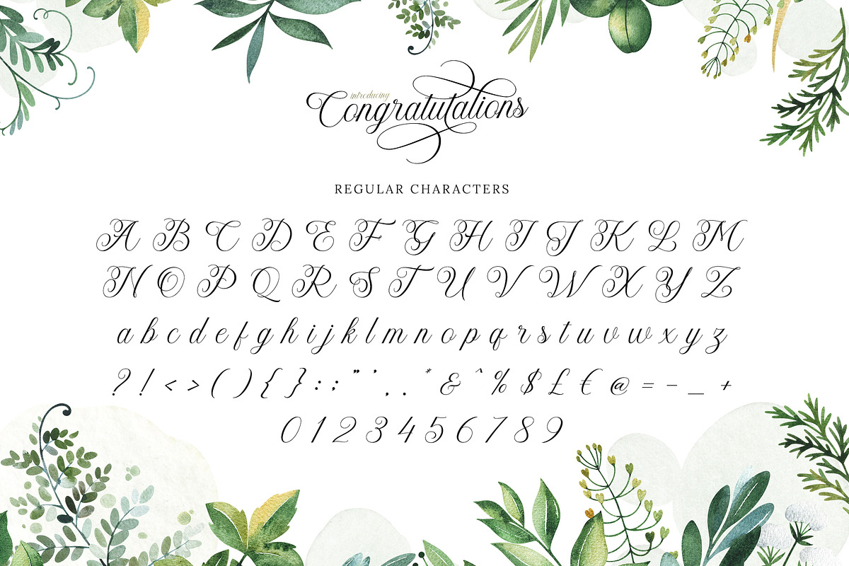 Congratulations Script Font, a Script Font by Lollipop Hand Drawn