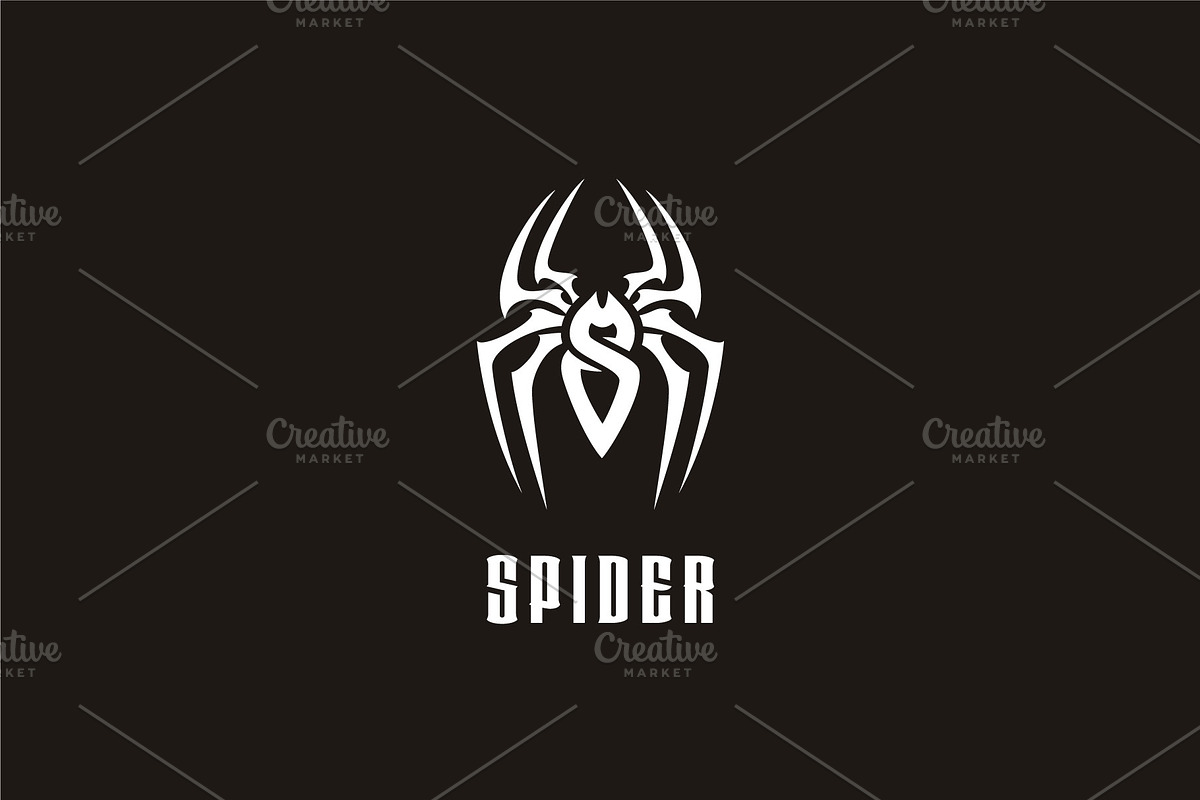 Initial Letter S Spider Badge logo, a Branding & Logo Template by Enola99d