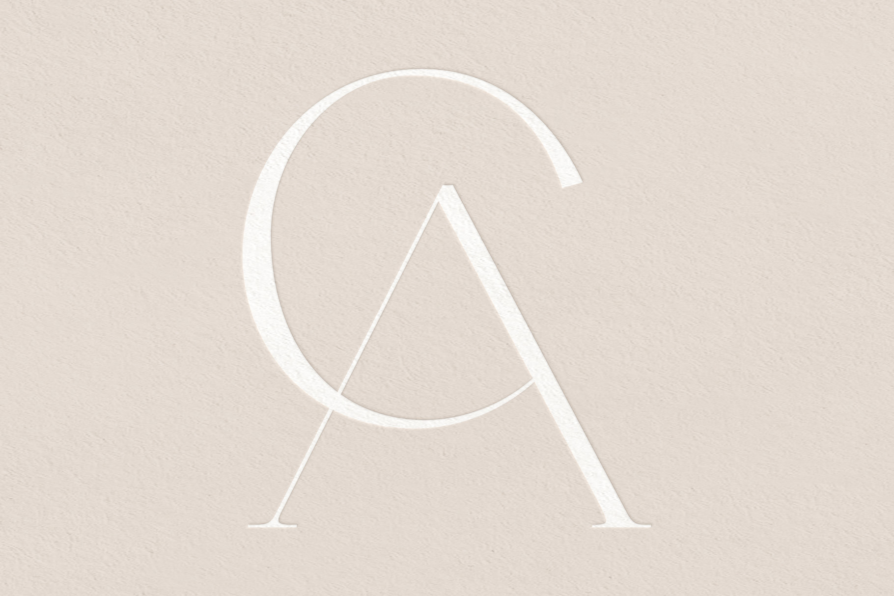 CA monogram logo, a Branding & Logo Template by LINKED LETTERS STUDIO