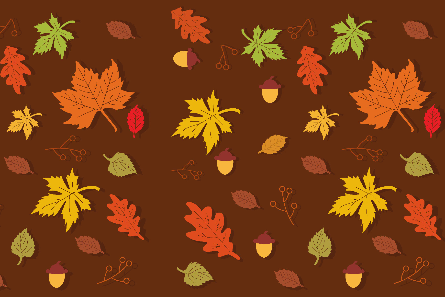 Brown Color Autumn Background, a Seasonal Illustration by bungamustia