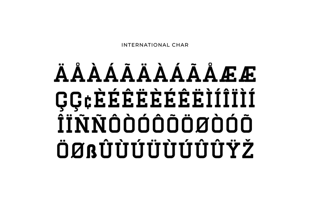 Slab Soldier Textured Font