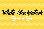 White Mackintosh font, a Script Font by TyphoonType™ S. Srisopha