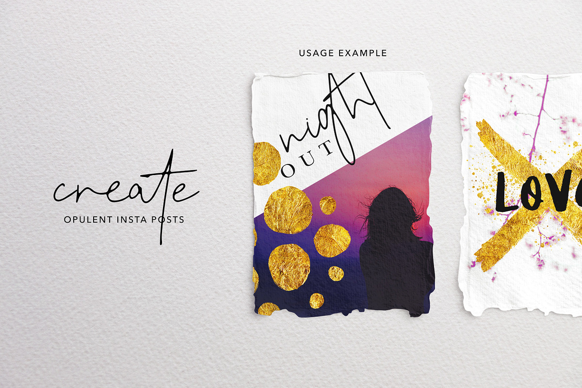 50+ Gold Foil Elements, an Object Graphic by friday supply