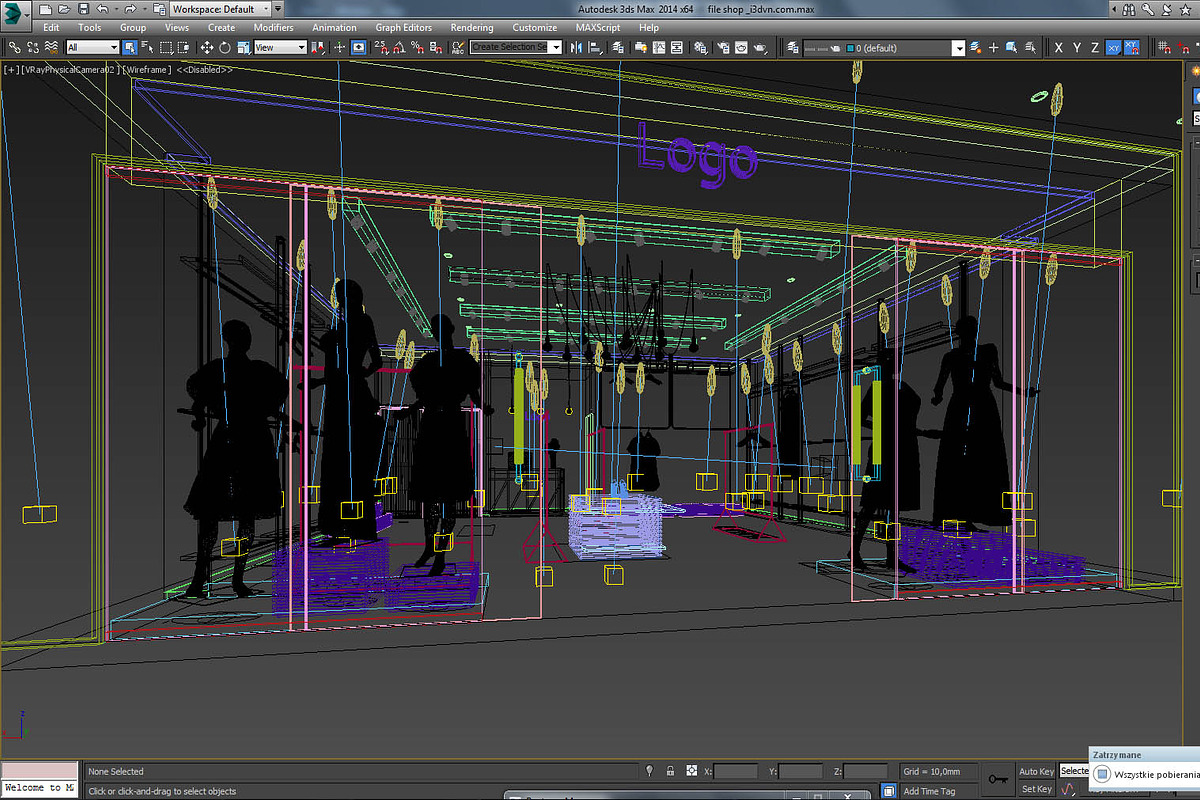 Store Shop interior in Mall, an Architecture 3D Model by VisualCG