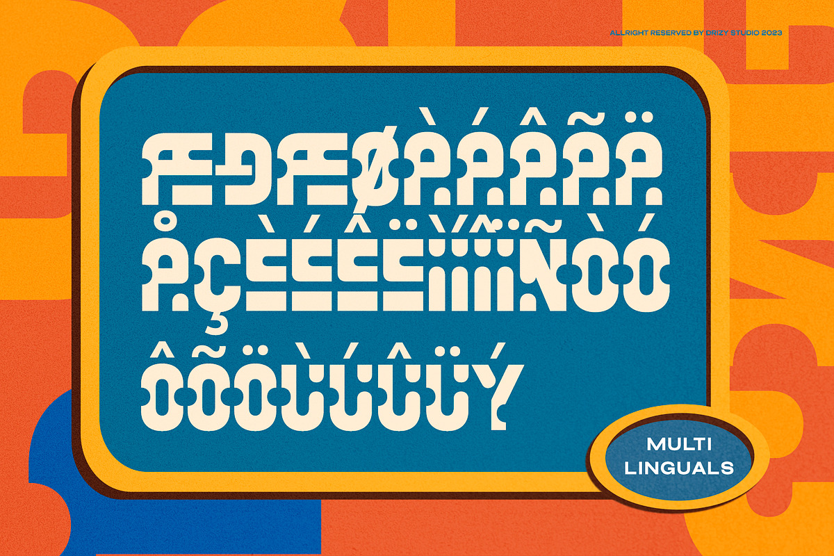 Deglin - Perforated Experimental Font