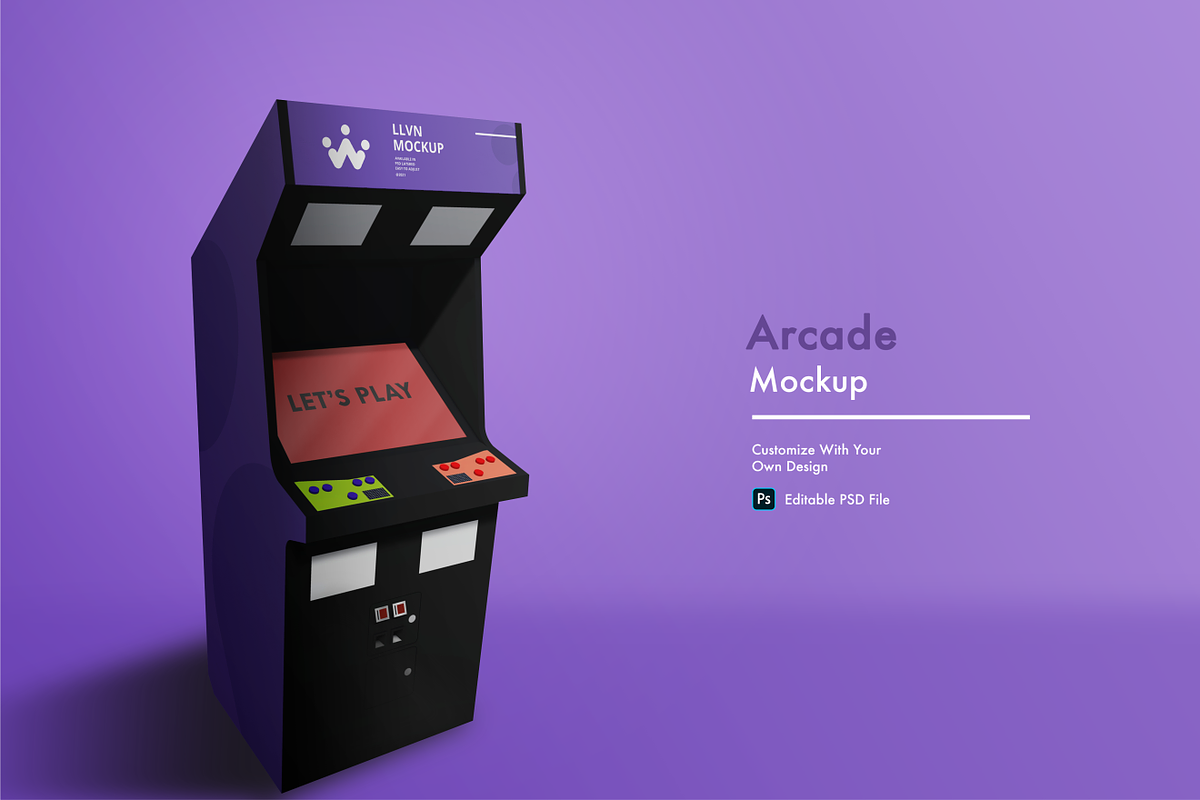 Arcade Mockup, a Product Mockup by lelevien
