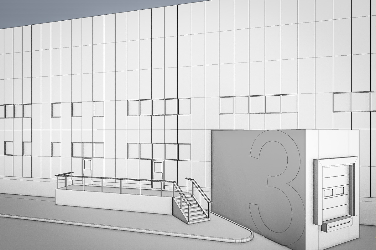 Logistics Complex Center, an Architecture 3D Model by 3DNUTS