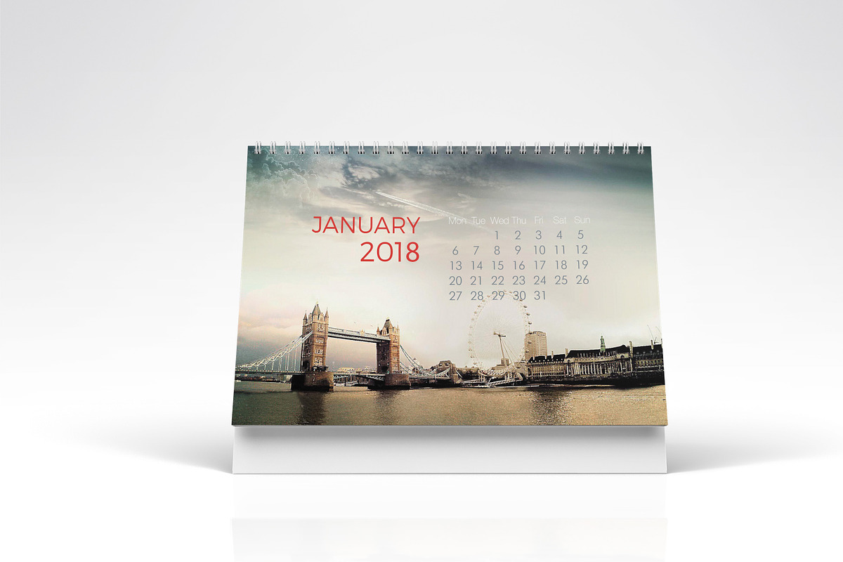Desk Calendar v.1, a Mockup by CleanLines