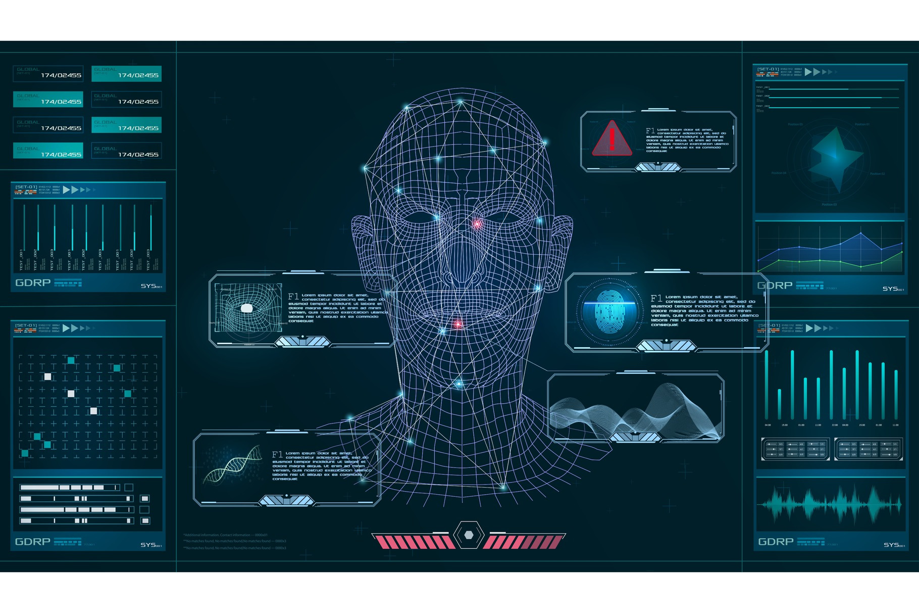 Biometric identification personality | People Illustrations ~ Creative ...
