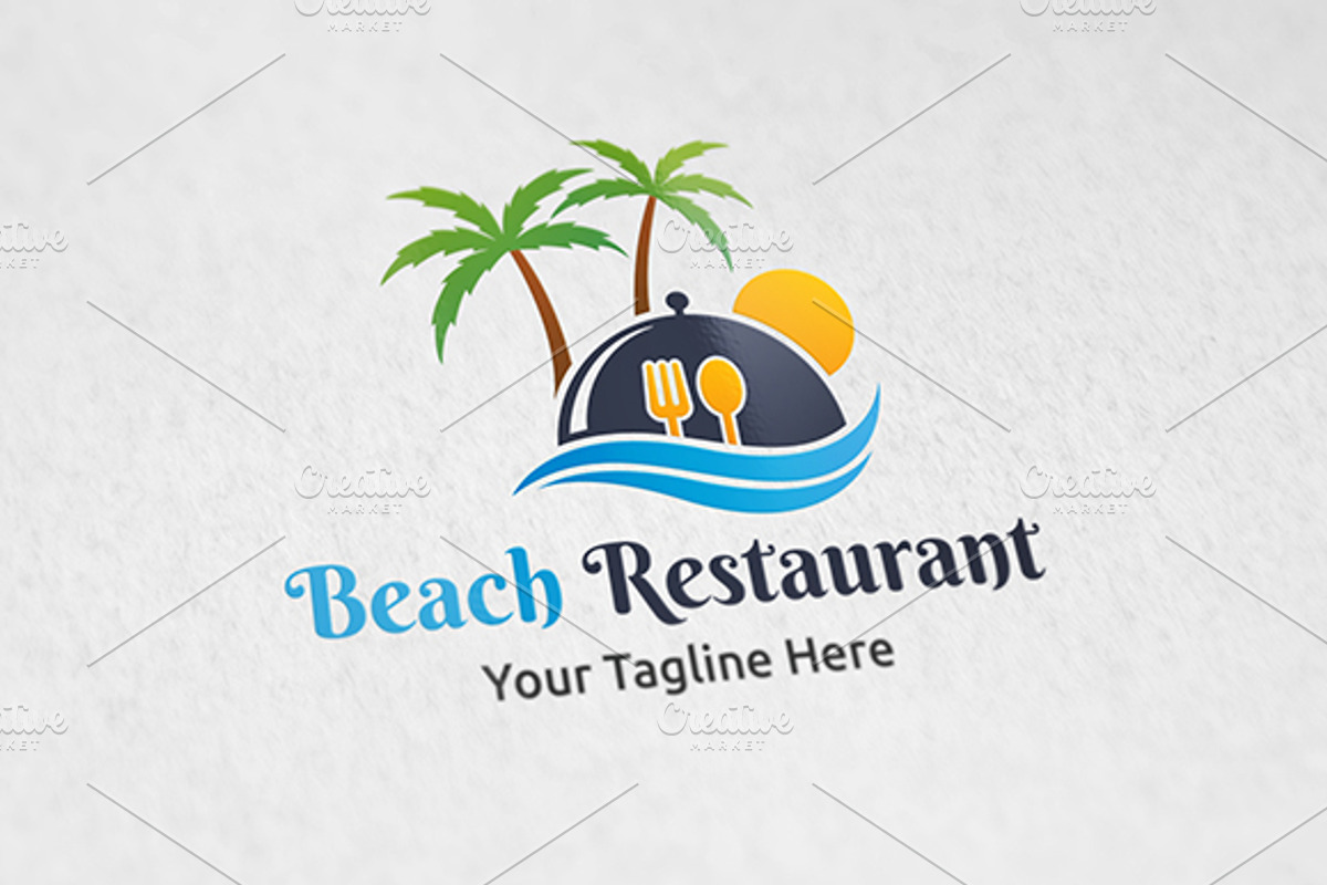 Beach Restaurant - Logo Template, a Branding & Logo Template by Martin ...