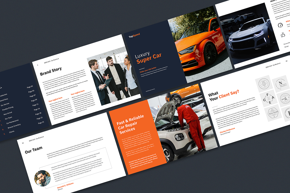 Car Brochure | Canva, InDesign, a Brochure Template by ArtisticLand ...