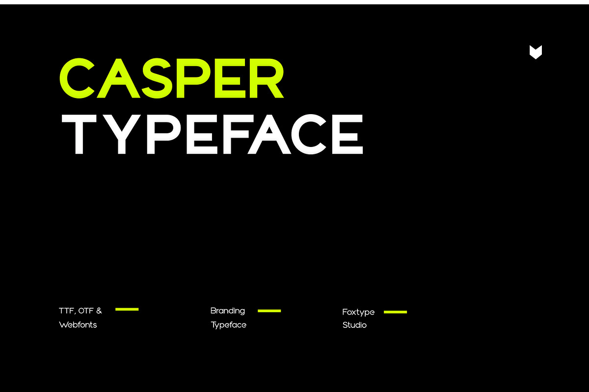 Casper Typeface, a Sans Serif Font by Foxtype