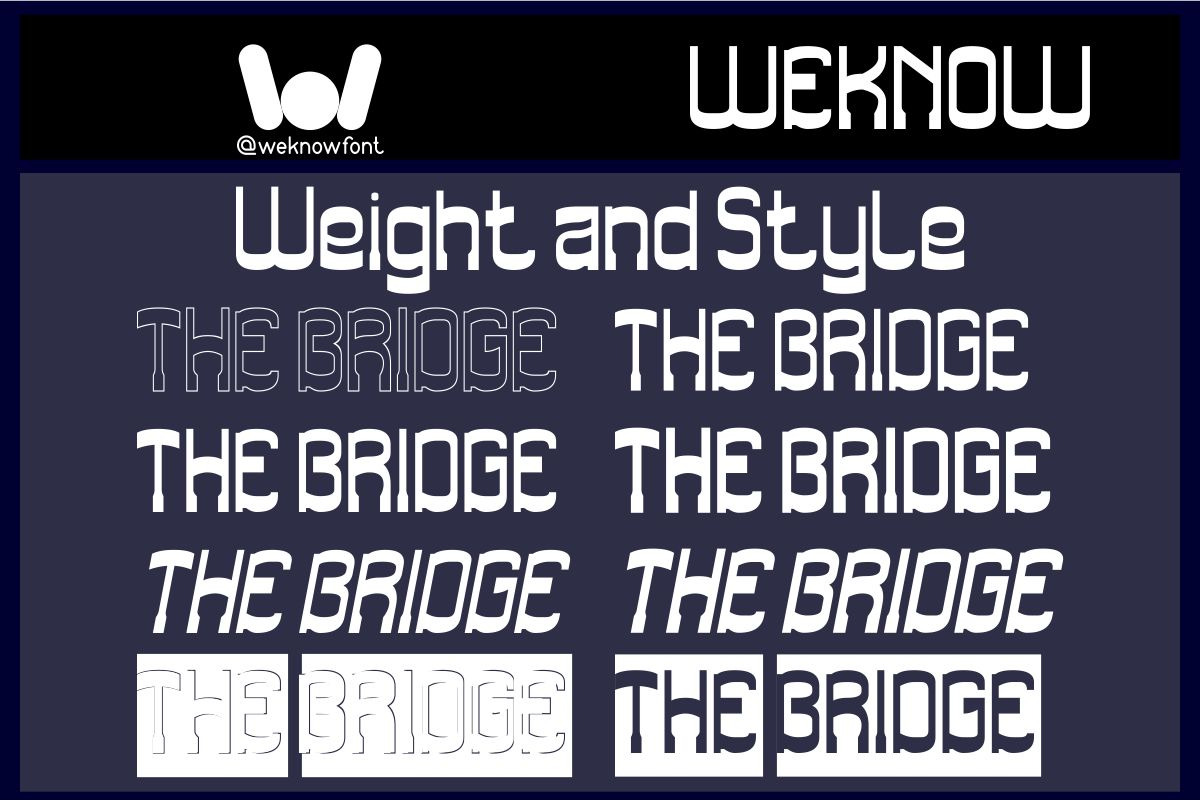 The Bridge font