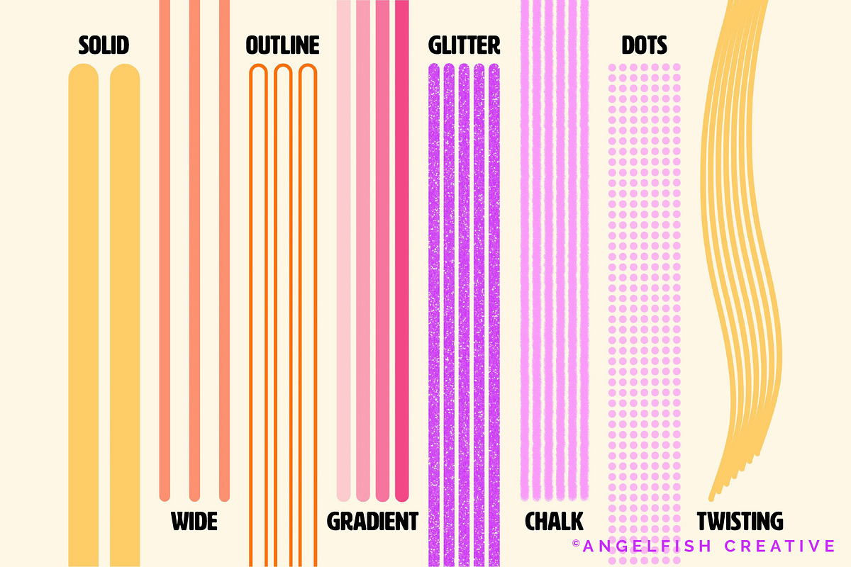 Multi-line Master Procreate Brushes