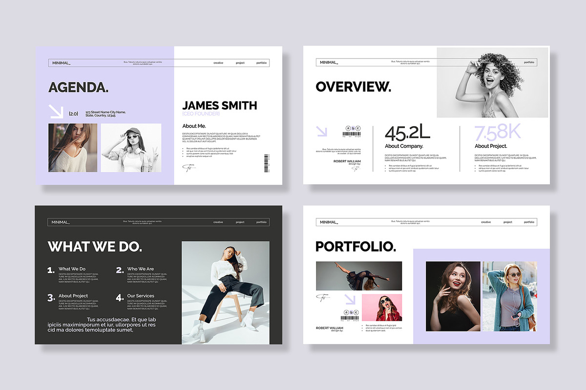 Design Portfolio Presentation Design