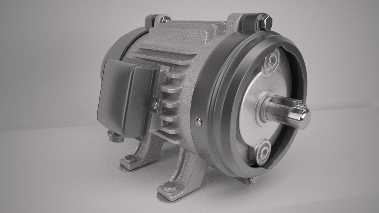 Electric Motor, an Object 3D Model by kjpargeterimages