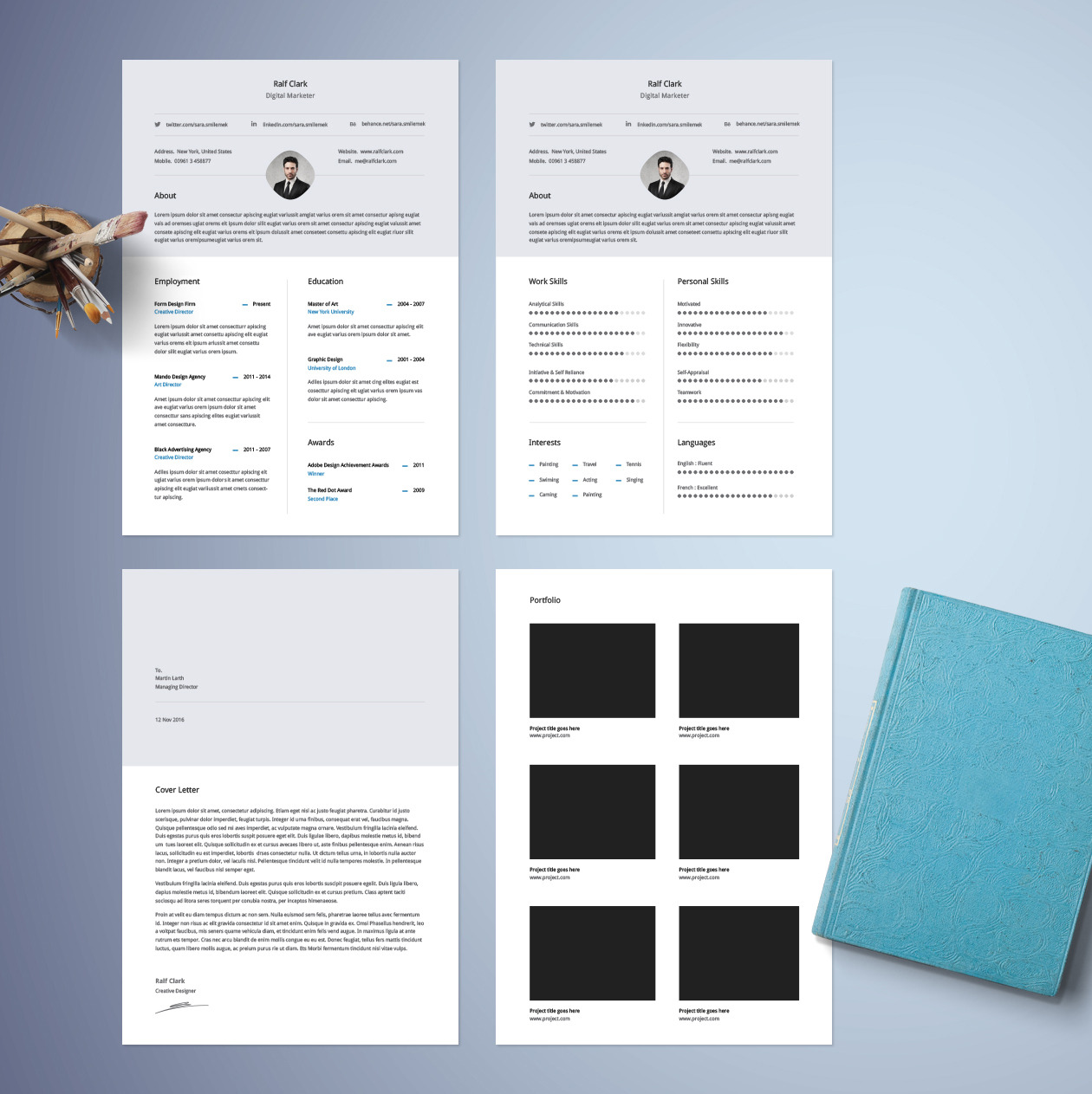 Classic Resume Template, a Resume Template by Graphic Pear